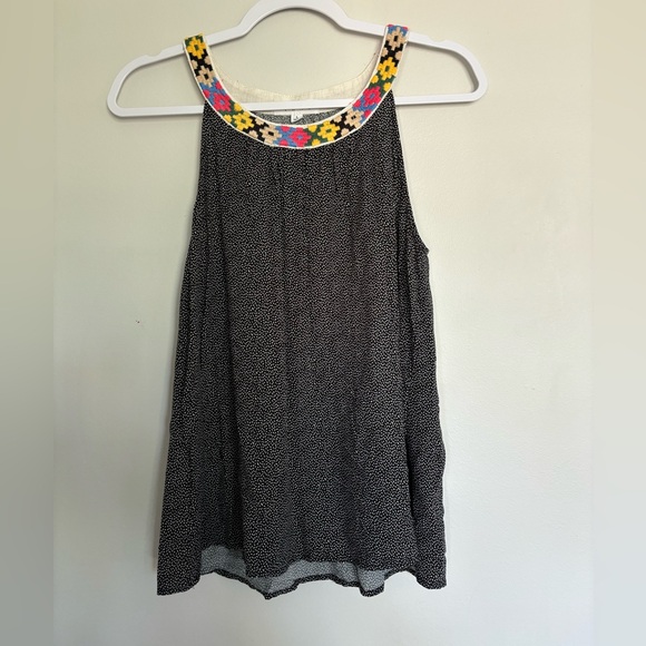 THML | Tops | Thml Anthropologie Embroidered Tank Sz L | Poshmark